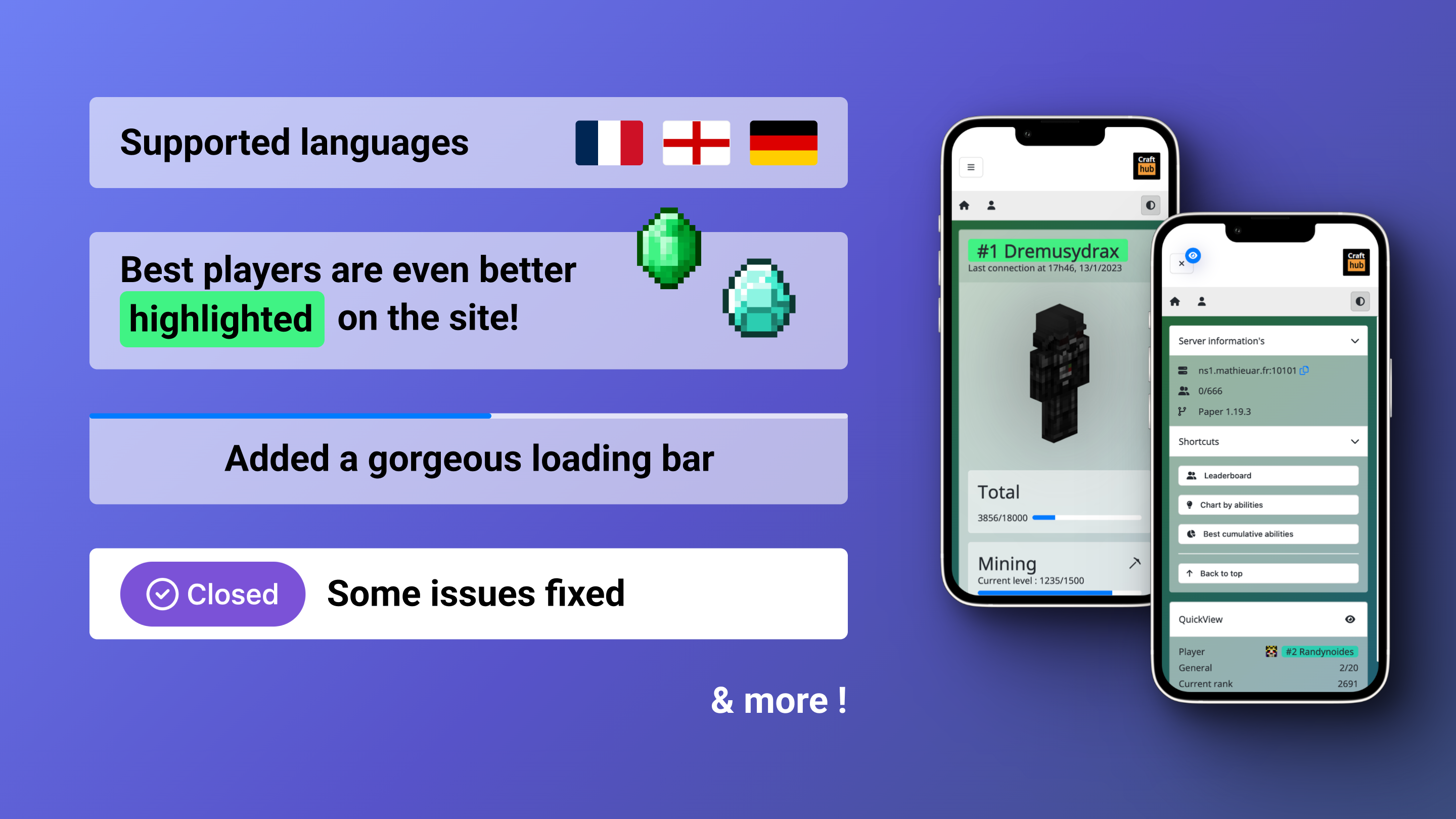 Web - [MCMMO] Dashboard to see your stats ! | SpigotMC - High Performance Minecraft Community